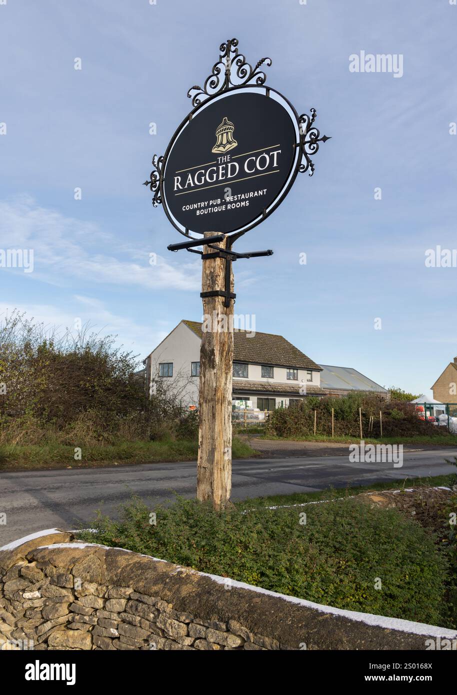The Ragged Cot sign, 17th Century traditional British public house ...