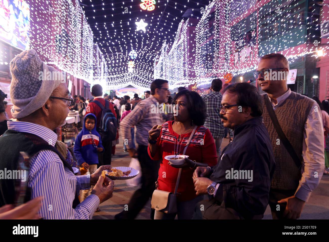 Kolkata, India. 23rd Dec, 2024. Bow Barracks, residence of Anglo-Indian ...