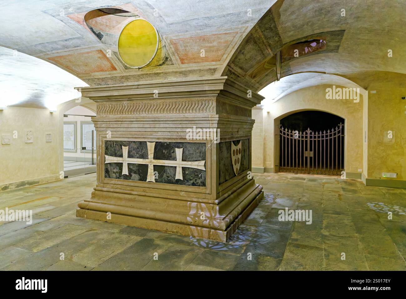 Florence Tuscany Italy. The crypt of the Basilica of San Lorenzo (St ...
