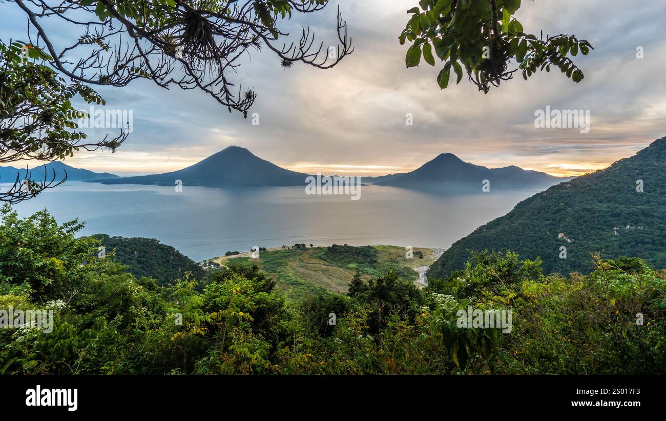 Viewpoint at Lake Atitlan, Guatemala Stock Photo - Alamy