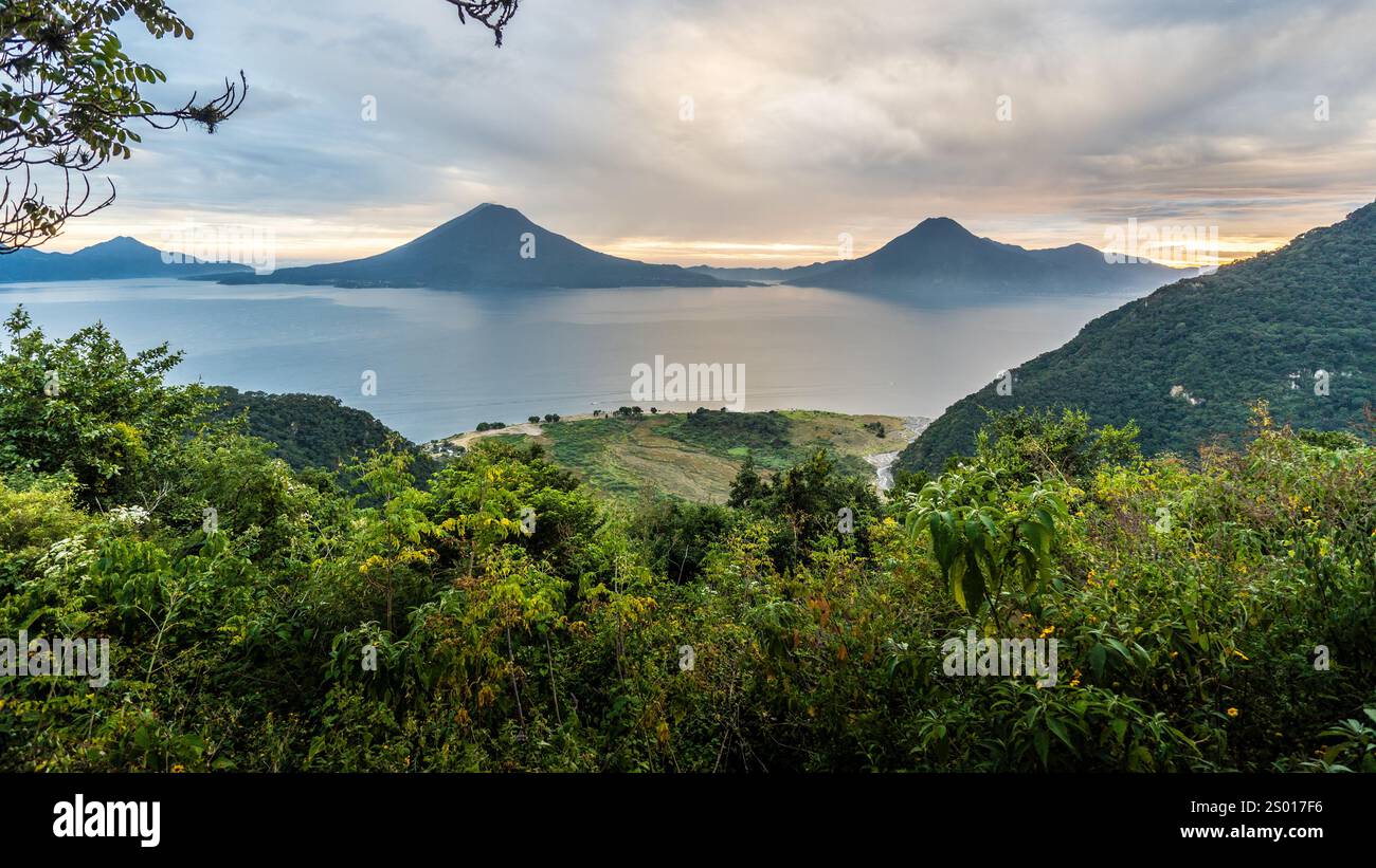 Viewpoint at Lake Atitlan, Guatemala Stock Photo - Alamy
