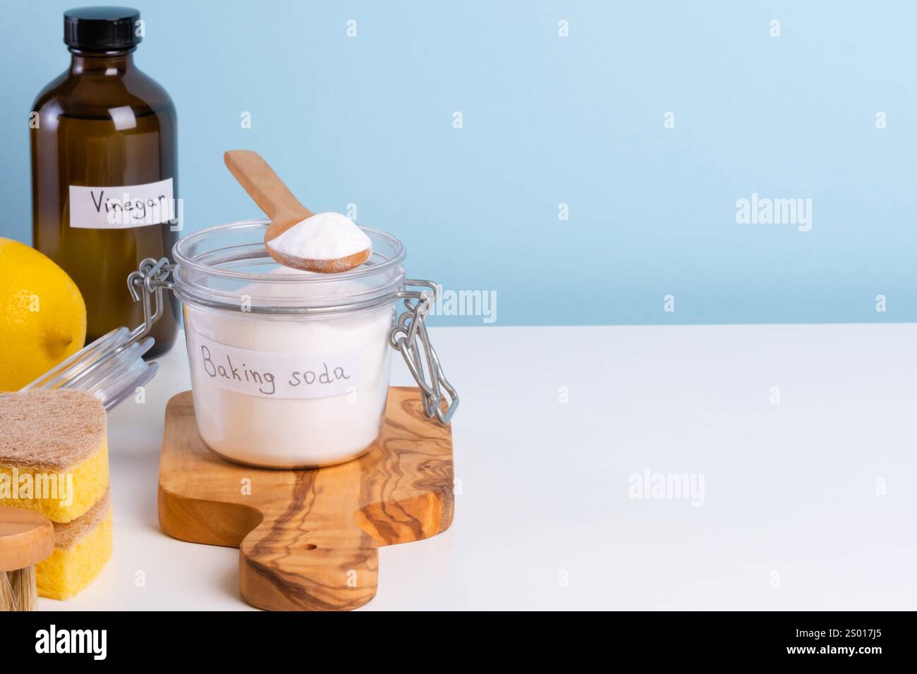 DIY cleaning method using natural products to remove stains Stock Photo ...