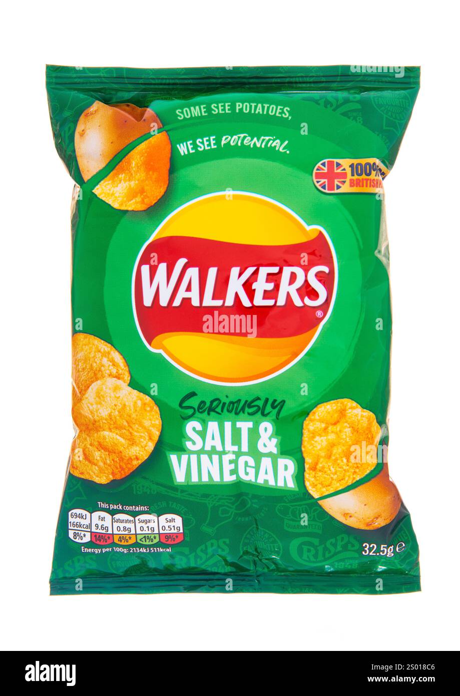 LONDON, UK - NOVEMBER 01, 2024: Walkers potato crisps with salt and ...