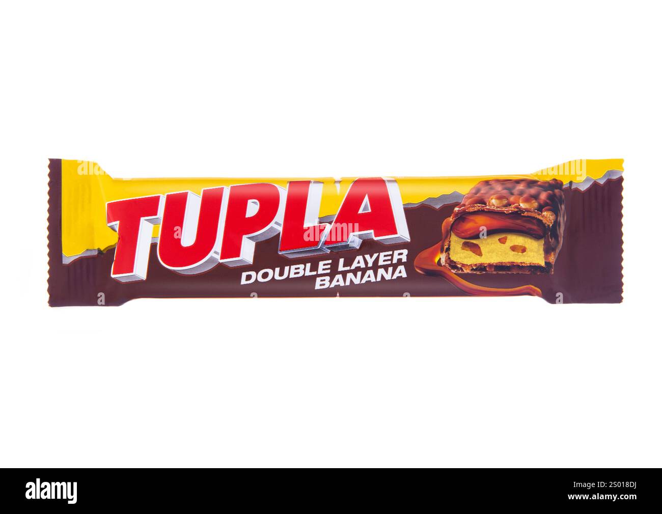 LONDON, UK - NOVEMBER 15, 2024: Tupla nougat-flavoured filling double ...