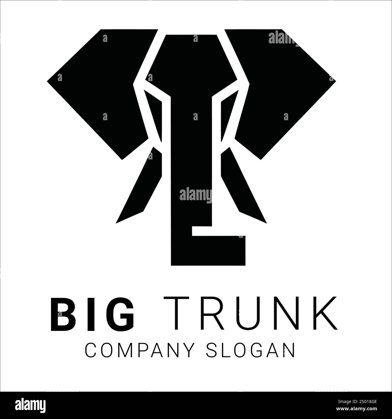 Sleek geometric logo Black and White Stock Photos & Images - Alamy