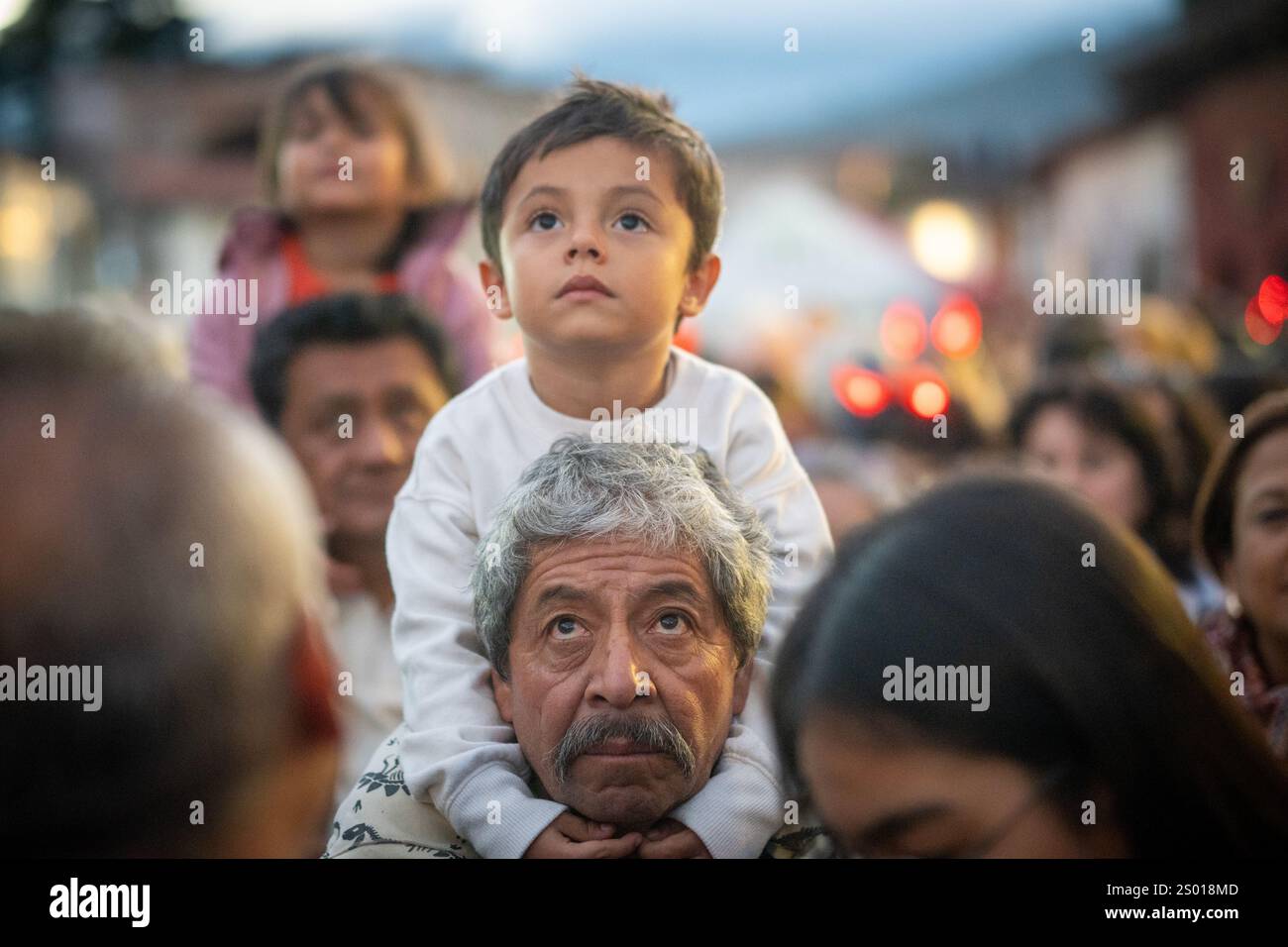 La Quema del Diablo - Kid watching the Burning of the Devil, Antigua ...