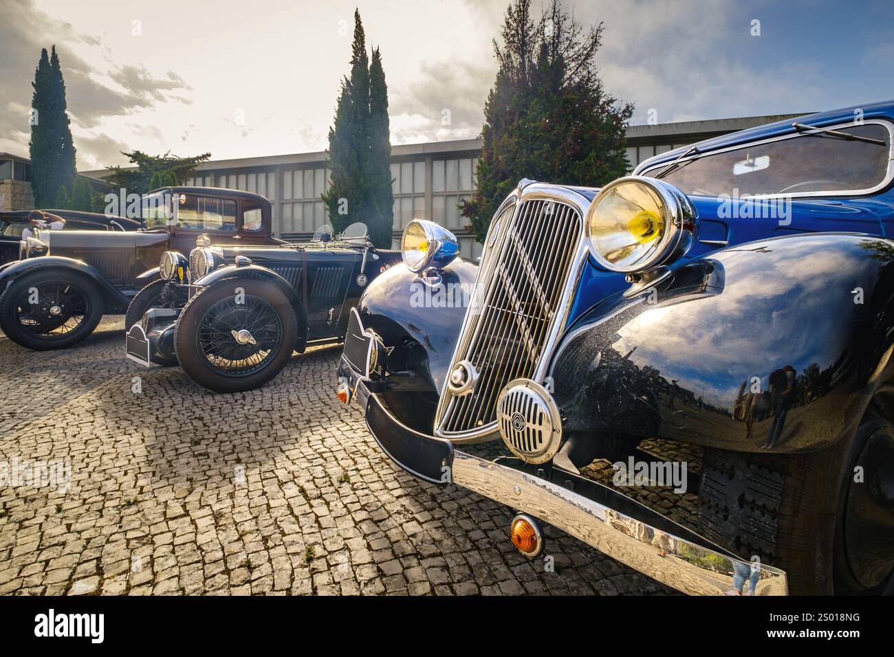 Lisbon, Portugal - Oct 15, 2023: Famous classic Citroen Traction Avant ...
