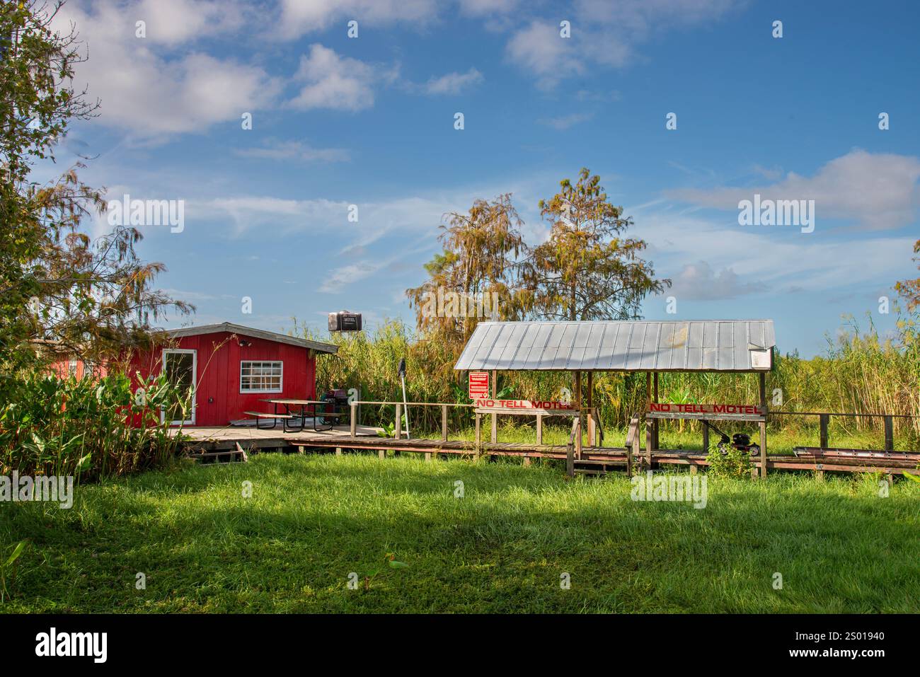 The No Tell Motel, a fishing shack in the middle of the Florida ...