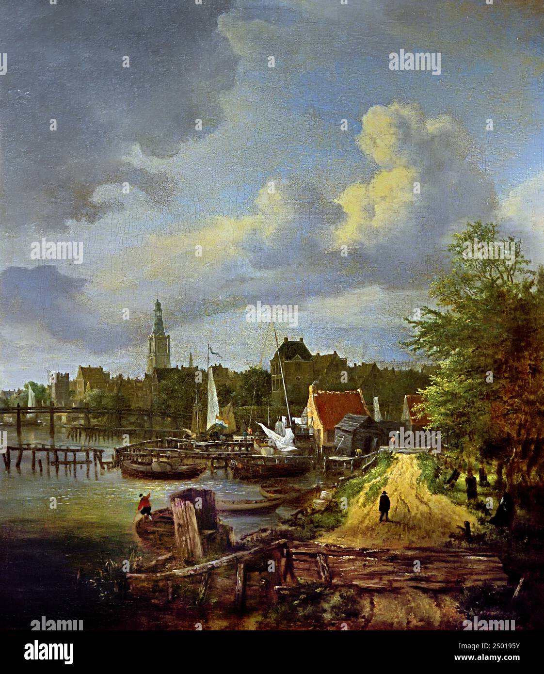 The Amstel River near Amsterdam, Seen from the South East 1655 Jacob ...