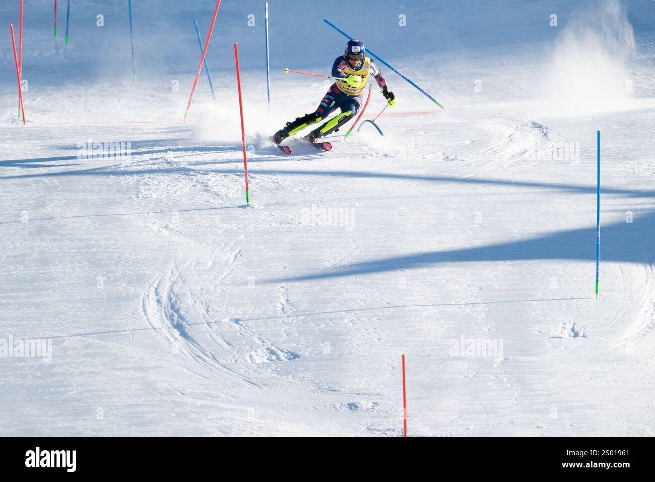 Alta Badia, Italy 23 December 2024. KOLEGA Samuel (CRO) competing in ...