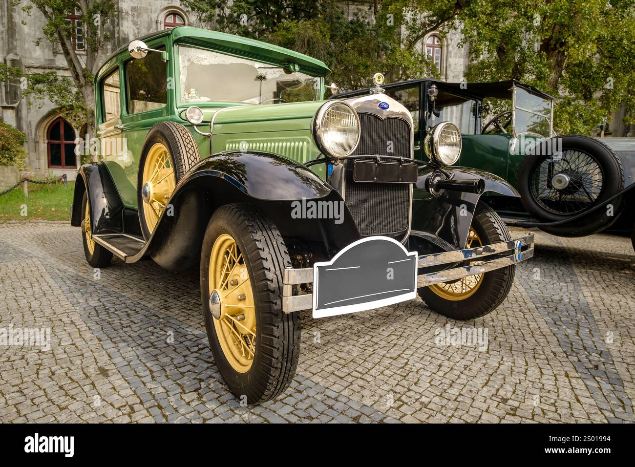 Lisbon, Portugal - Oct 15, 2023: Front view of Ford Model A or A-Model ...