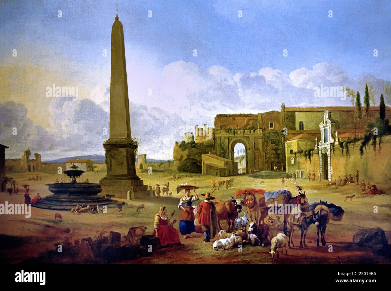 Roman Populace on the Piazza del Popolo, Rome, Roman, Italy,Italian ...