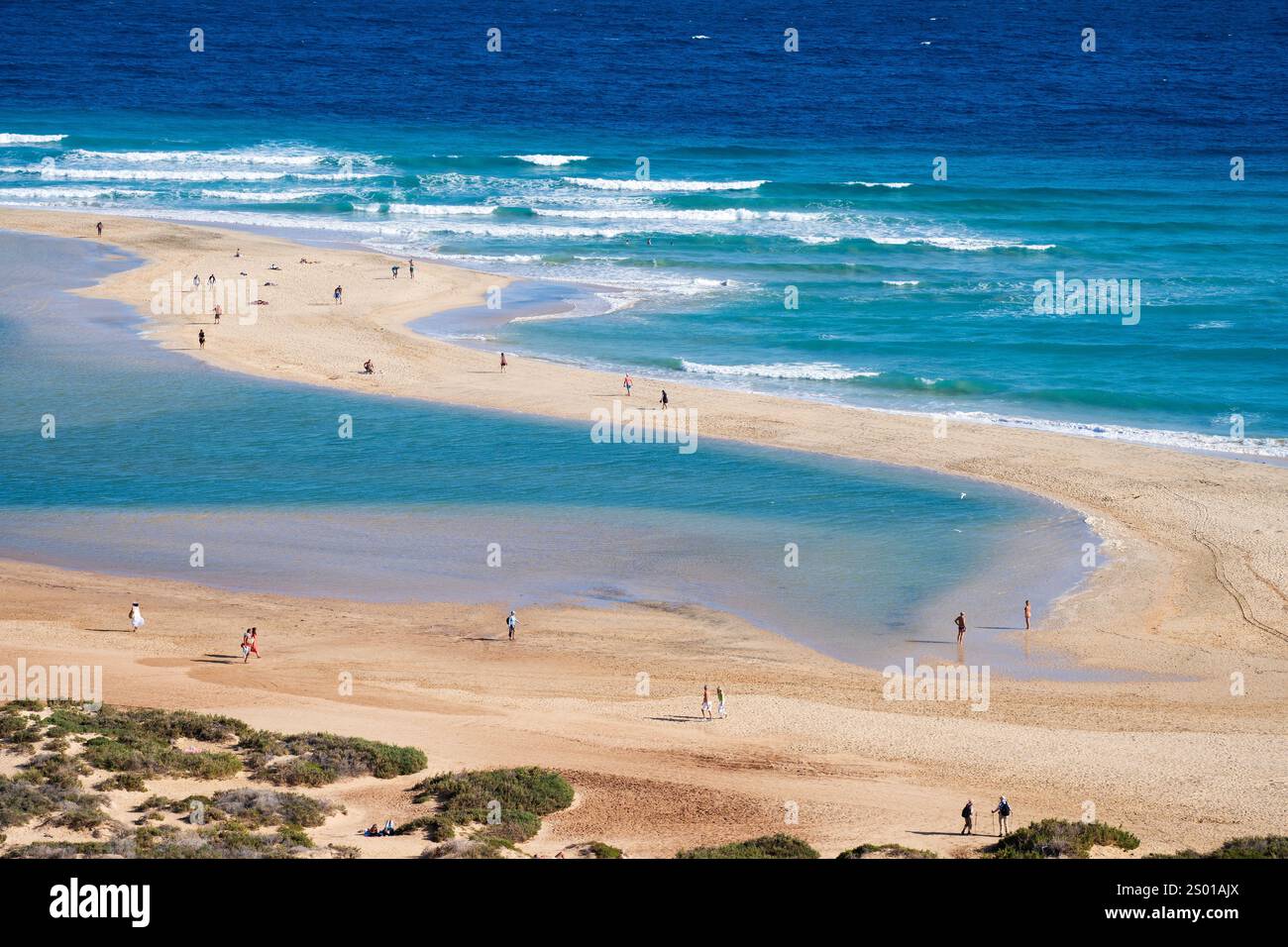 Coastal Paradise - Scenic Playa de Sotavento, Jandia, Fuerteventura ...