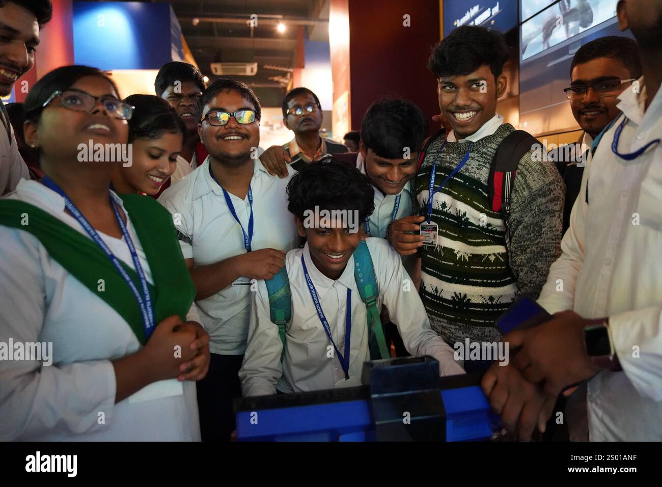 Kolkata, India, December 23, 2024: Visitors explore the recently renovated Television Gallery at ...