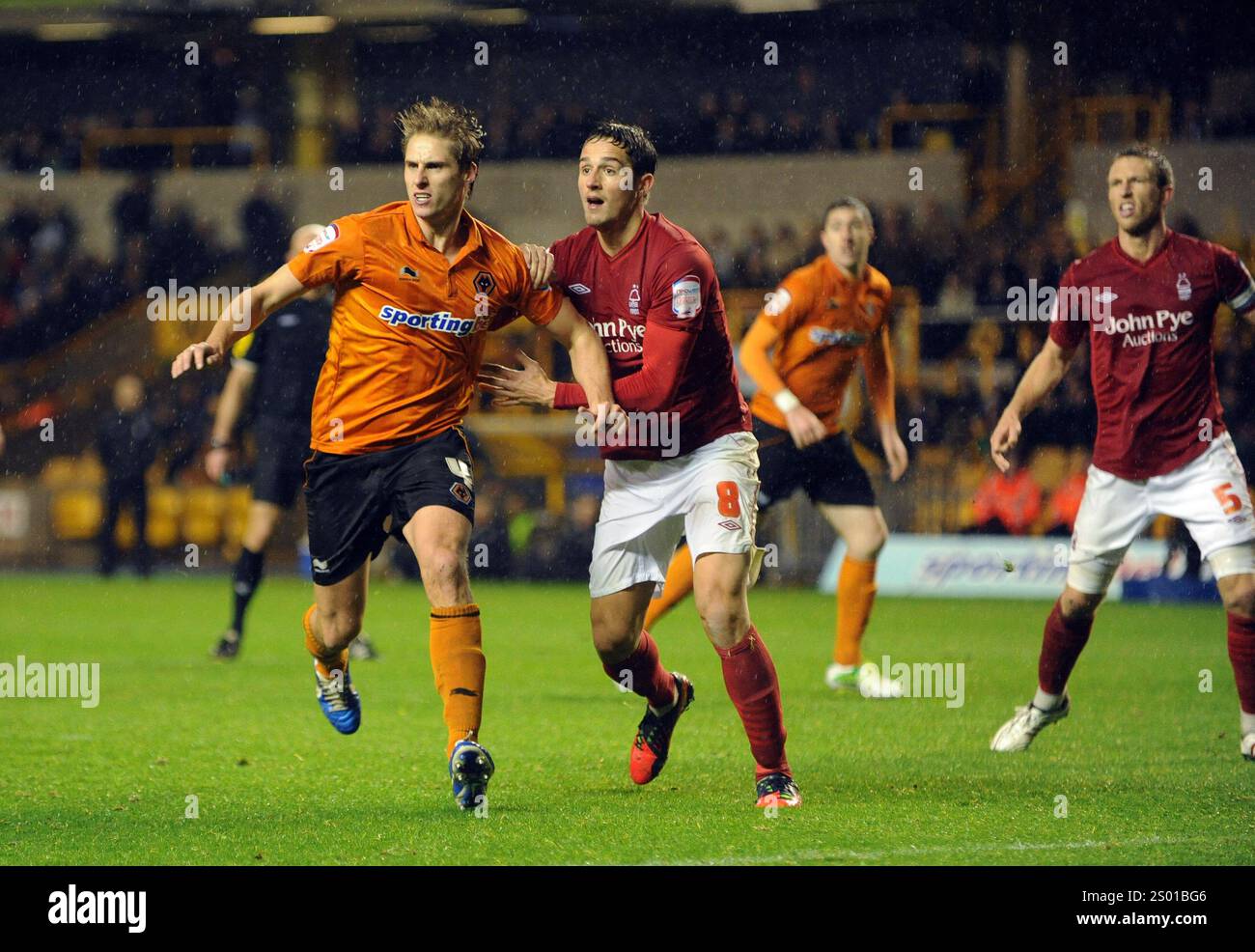 David Edwards of Wolverhampton Wanderers and Chris Cohen of Nottingham ...