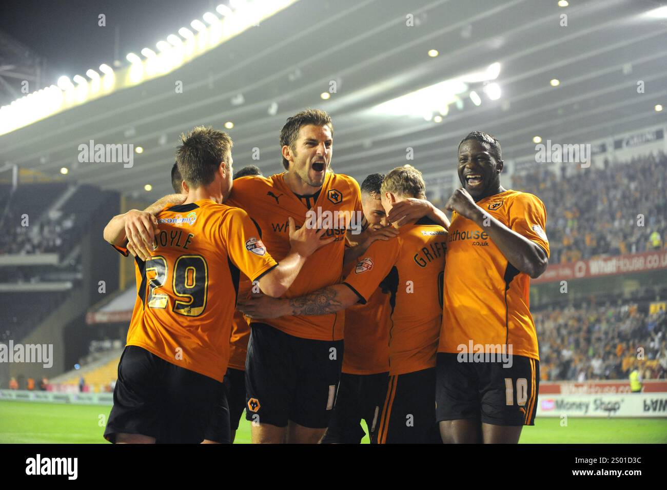 Sam Ricketts of Wolverhampton Wanderers lead the celebrations after ...