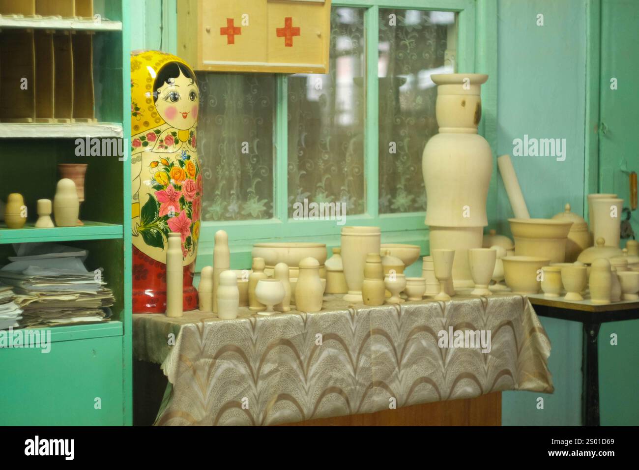 Wooden toys. The process of making handmade wooden products. Hand ...