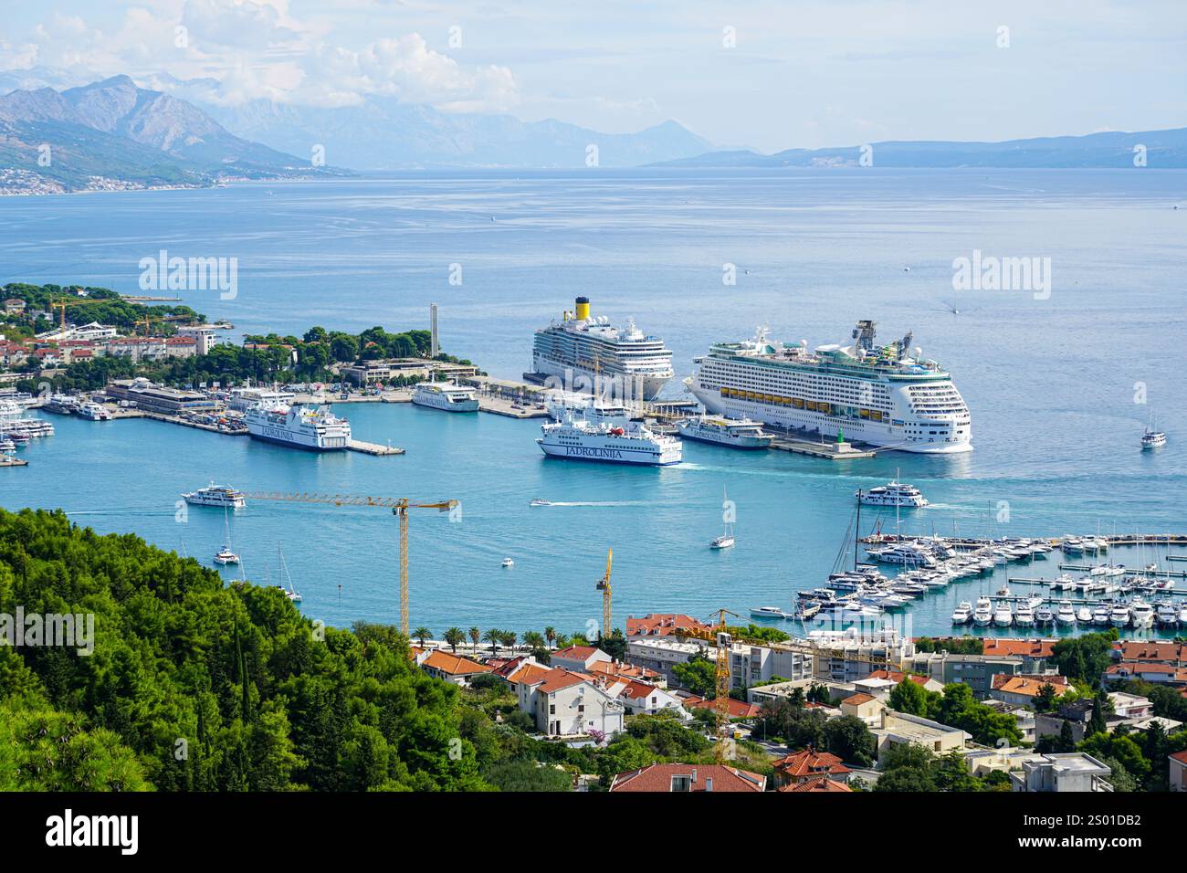 Split, Croatia - September 20, 2024: Beautiful aerial view of Split ...
