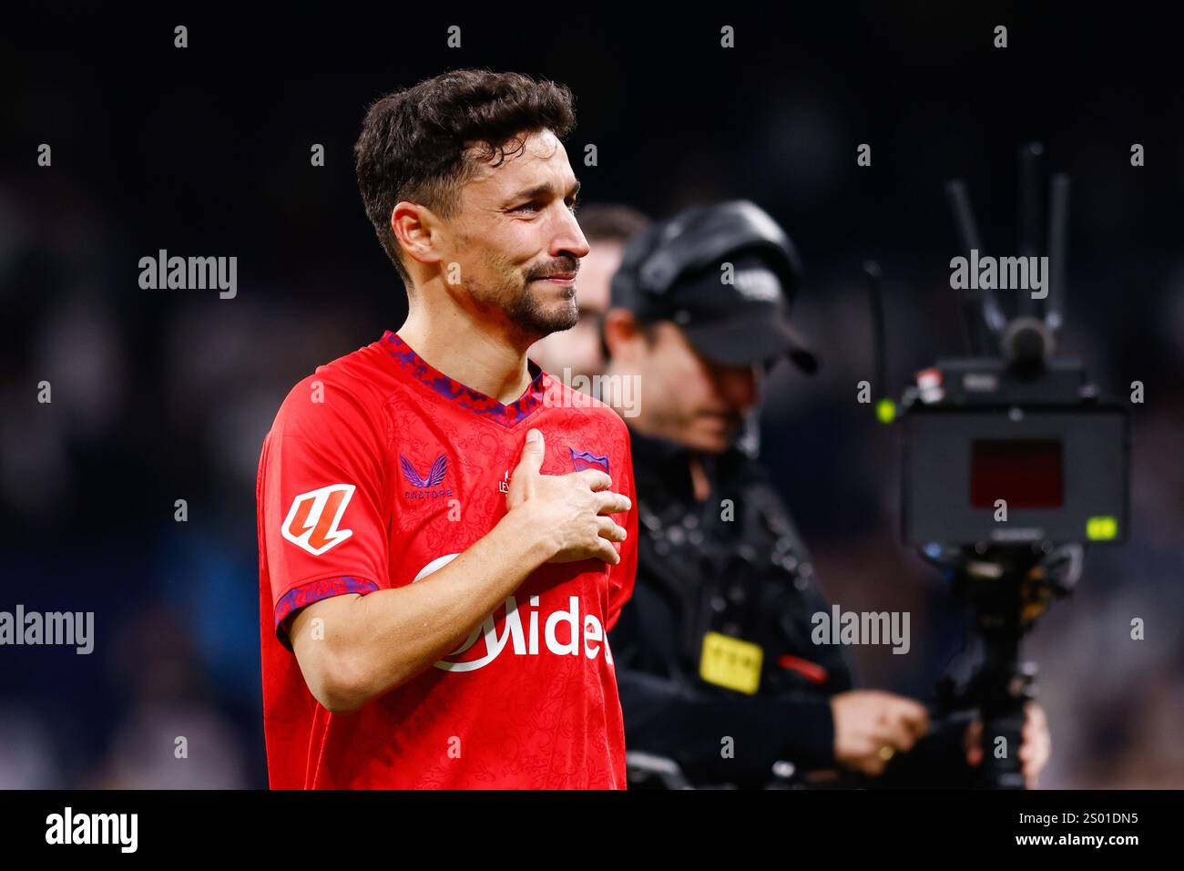 Tribute to Jesus Navas of Sevilla FC during the Spanish championship La ...