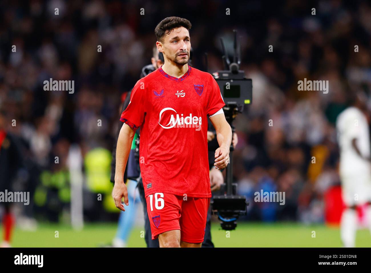 Tribute to Jesus Navas of Sevilla FC during the Spanish championship La ...