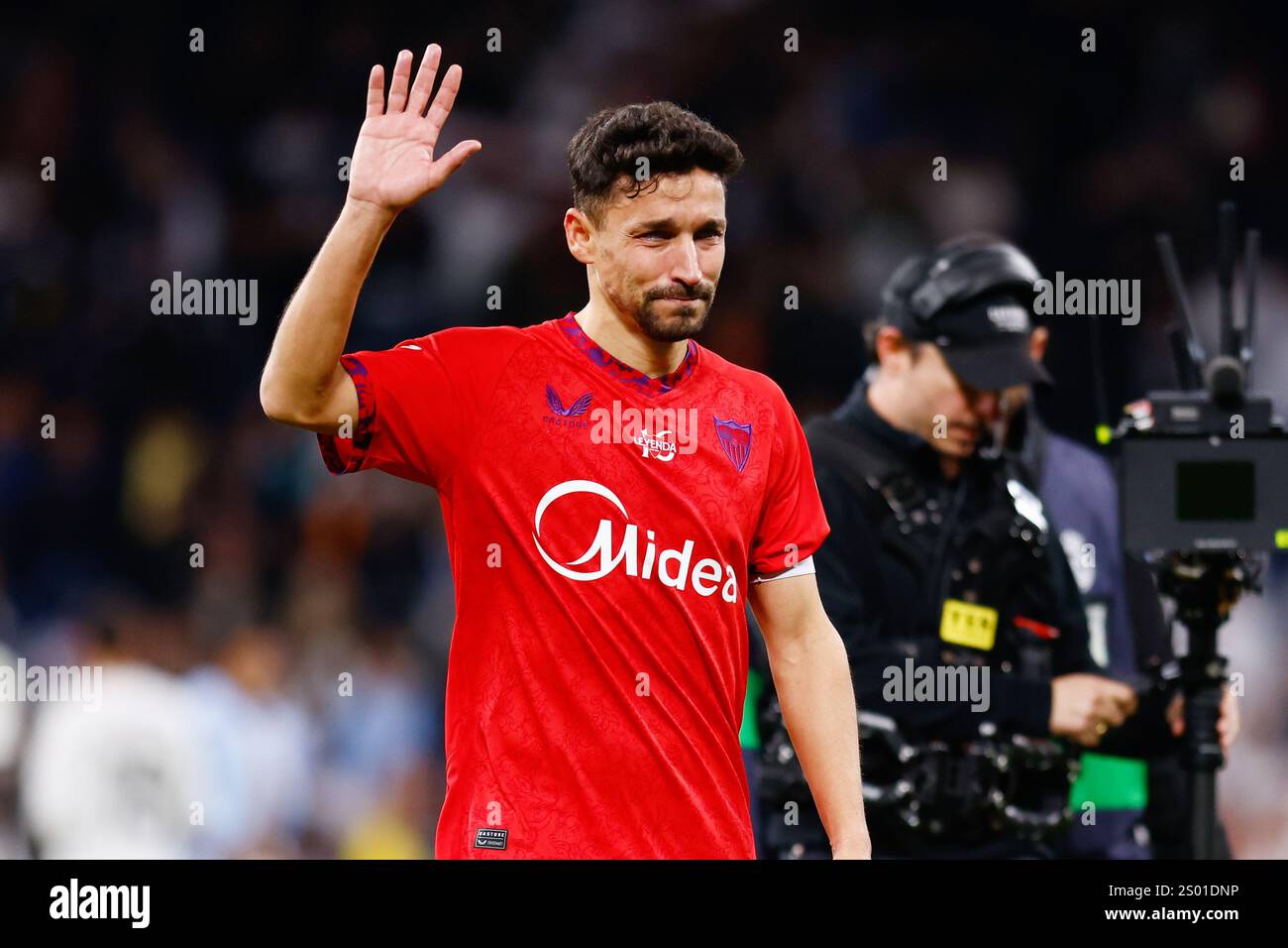 Tribute to Jesus Navas of Sevilla FC during the Spanish championship La ...