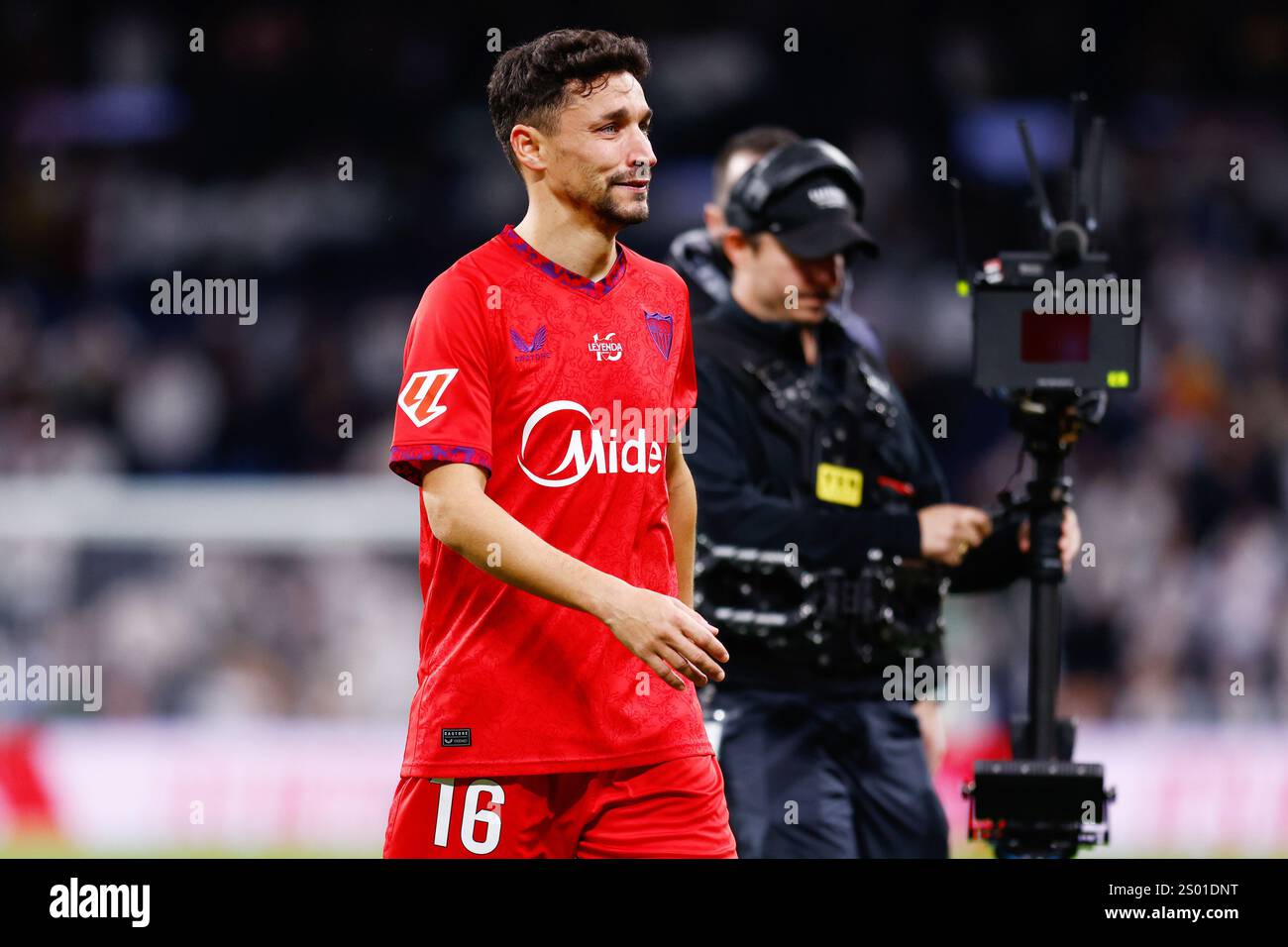 Tribute to Jesus Navas of Sevilla FC during the Spanish championship La ...