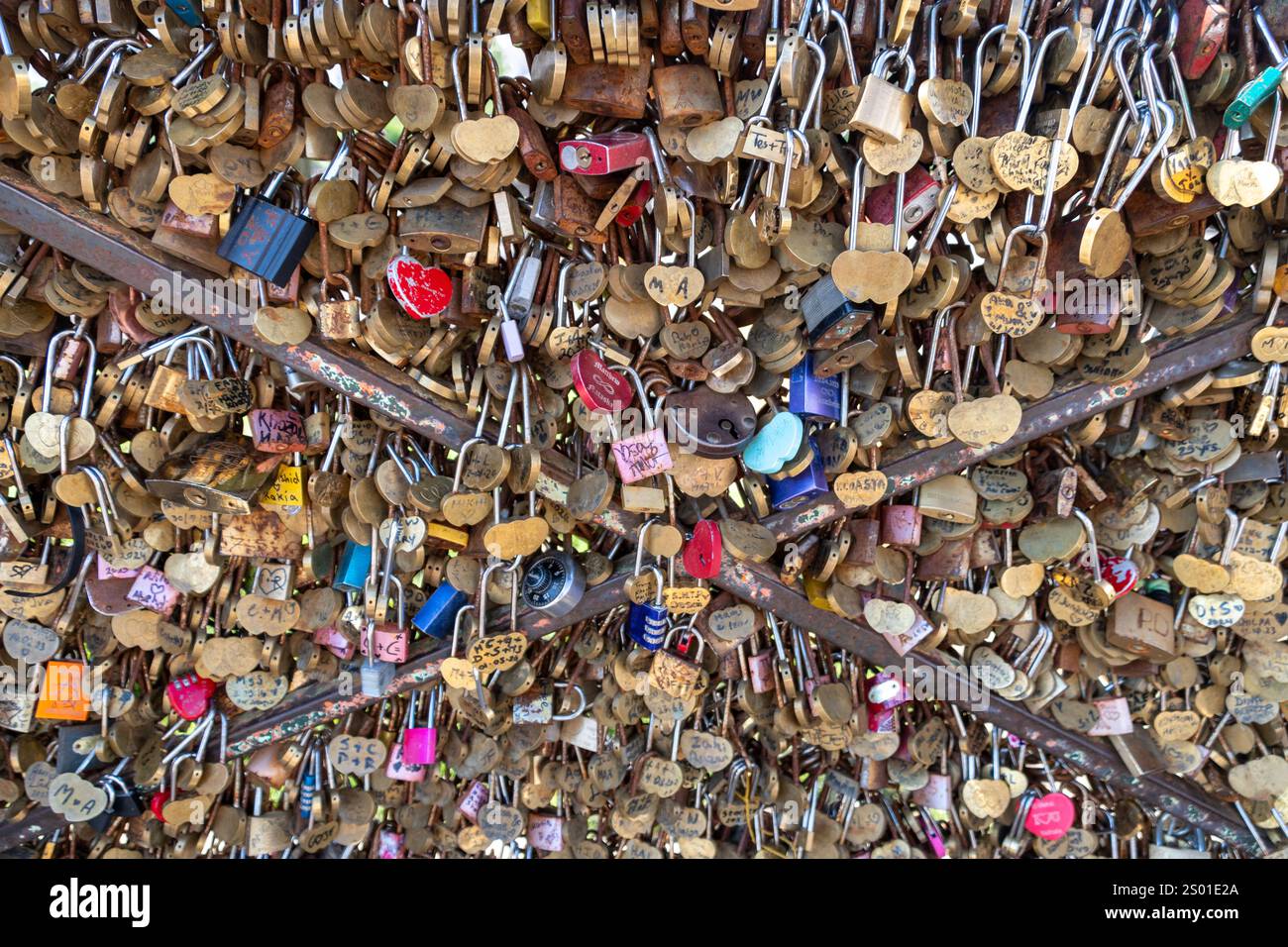 Love Locks in Paris, France Stock Photo - Alamy