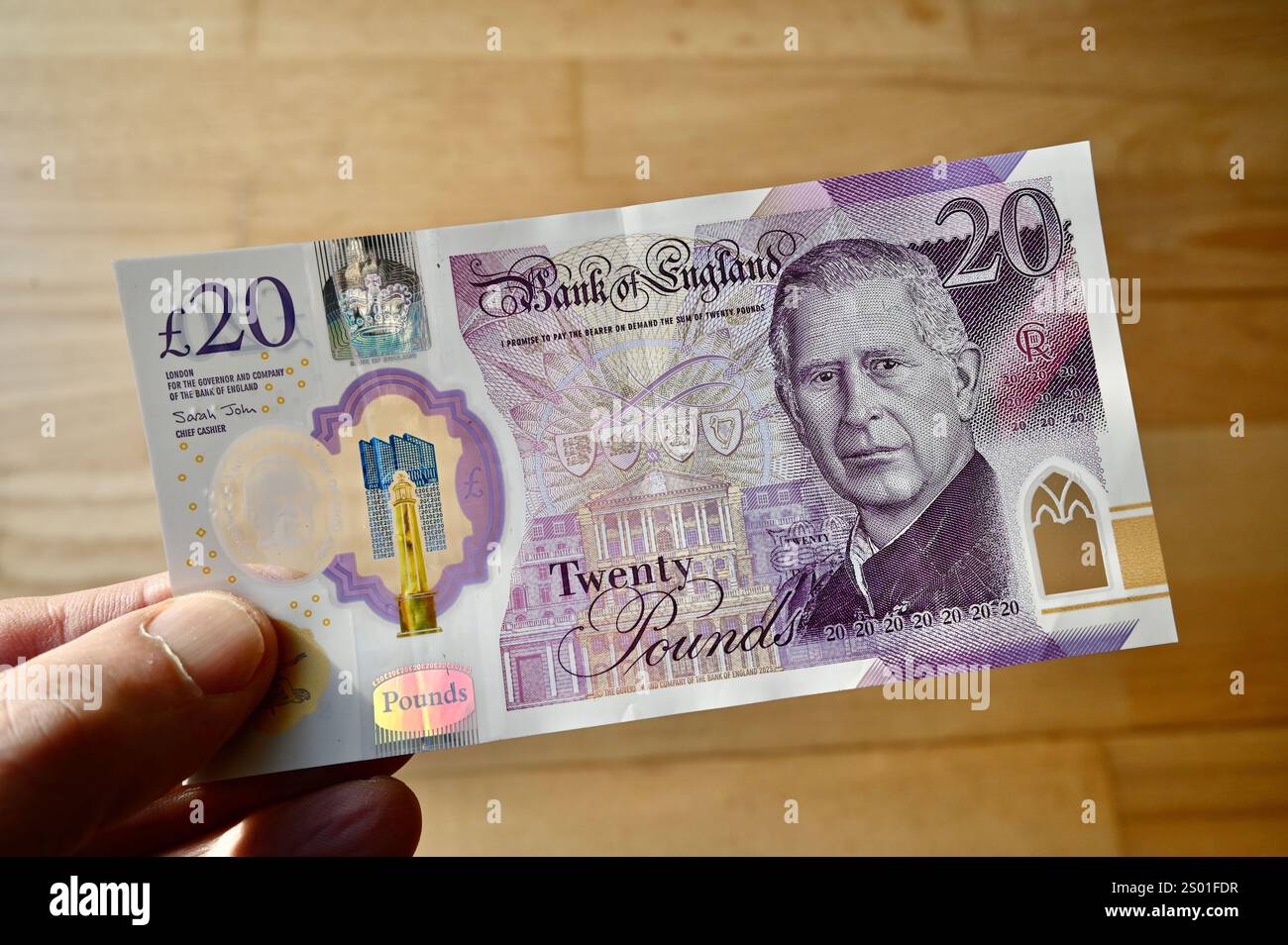 King Charles III Twenty Pound Banknotes Stock Photo - Alamy