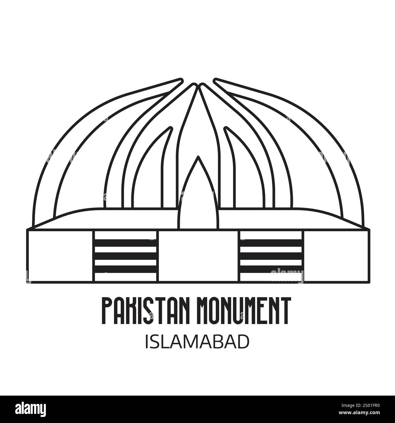 Pakistan National Monument Travel Icon Stock Vector Image & Art - Alamy
