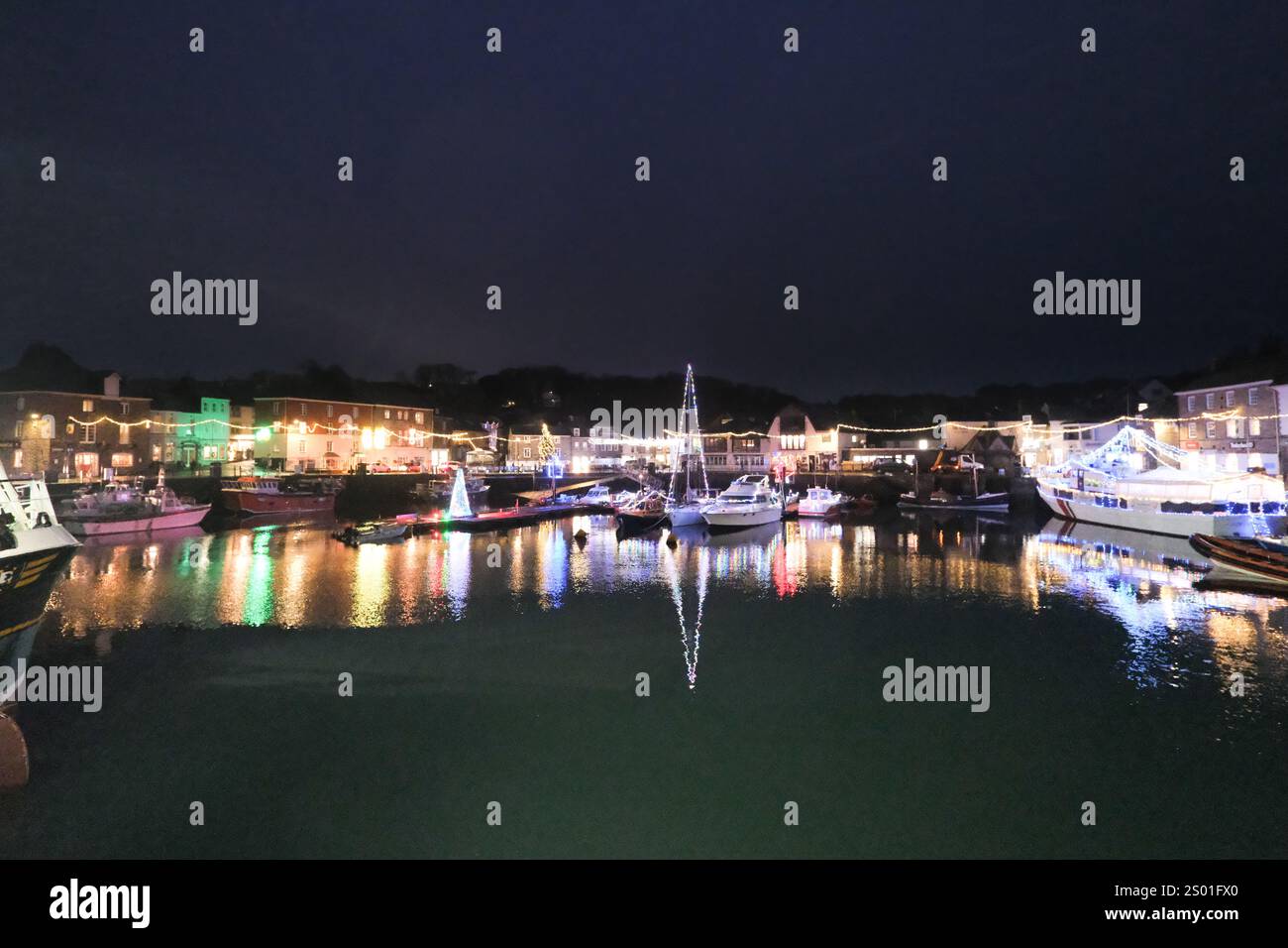 Padstow, Cornwall, UK. 23rd December 2024. UK Weather. Cornish mizzle ...