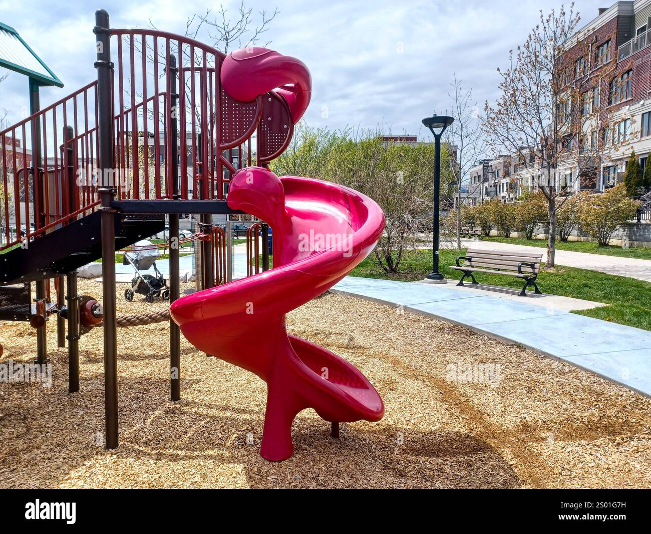 Toronto, Ontario, Canada - July 2, 2024: View at Children playground in ...