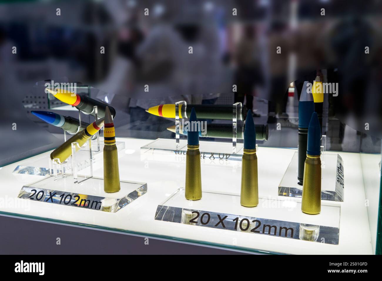 Cartridges and bullets of various calibers and sizes for pistols ...