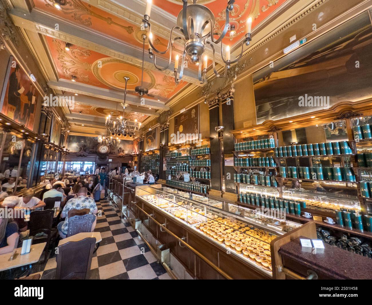 Lisbon, Portugal - September 3, 2023: The historic A Brasileira cafe in ...
