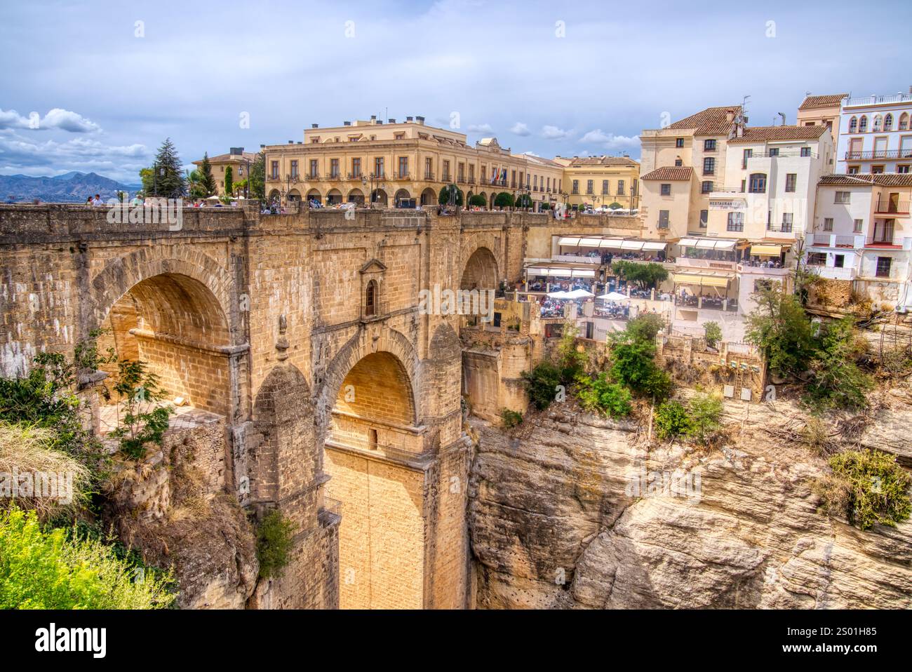 Ronda, Spain - September 2, 2023: The historic mountaintop village of ...