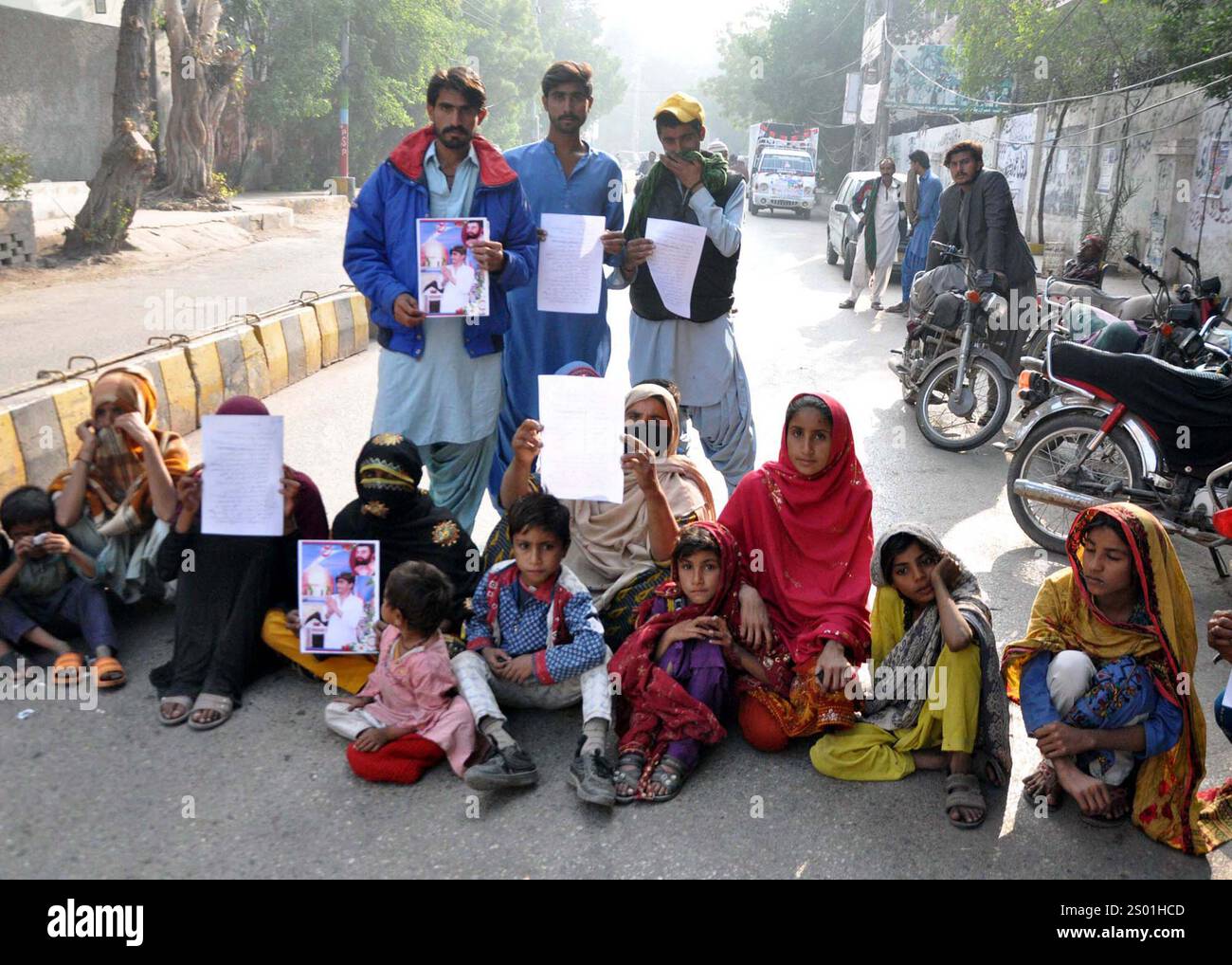 Residents of Tando Hyder are holding protest demonstration against ...