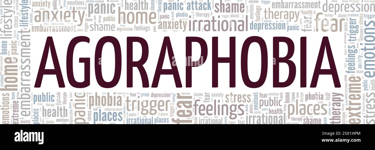 Agoraphobia: Fear of Going Outside word cloud conceptual design ...