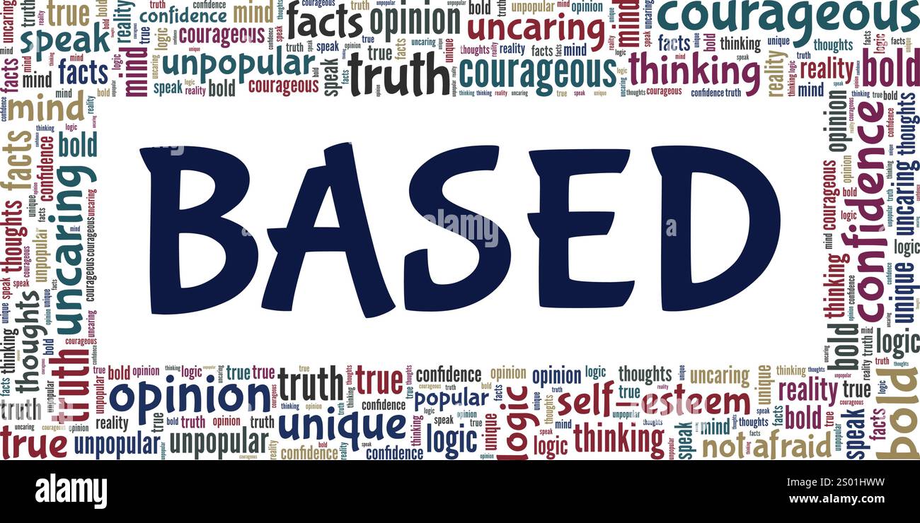 Based word cloud conceptual design isolated on white background Stock ...