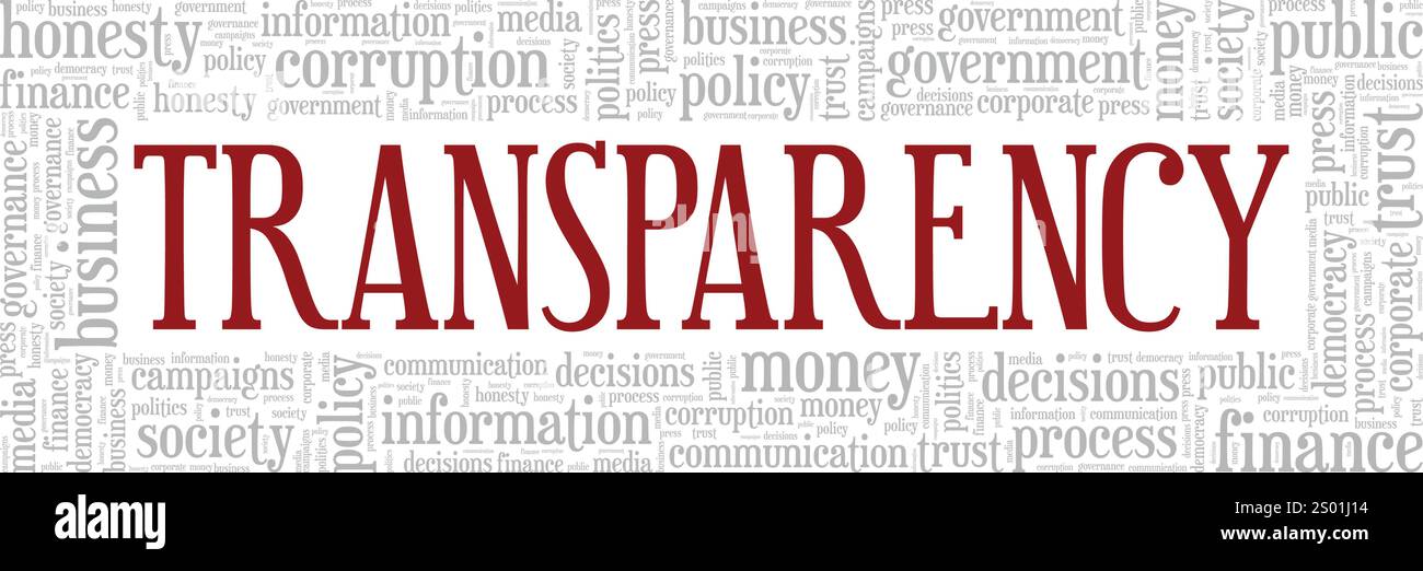 Transparency word cloud conceptual design isolated on white background ...