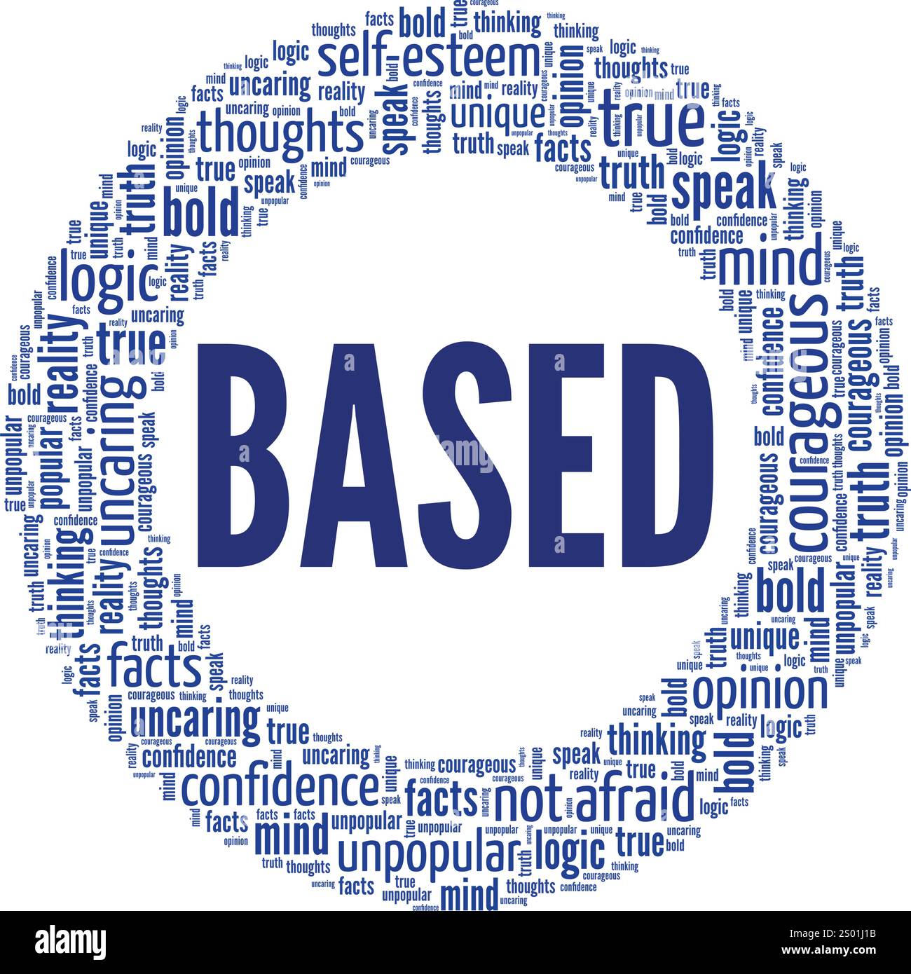 Based word cloud conceptual design isolated on white background Stock ...