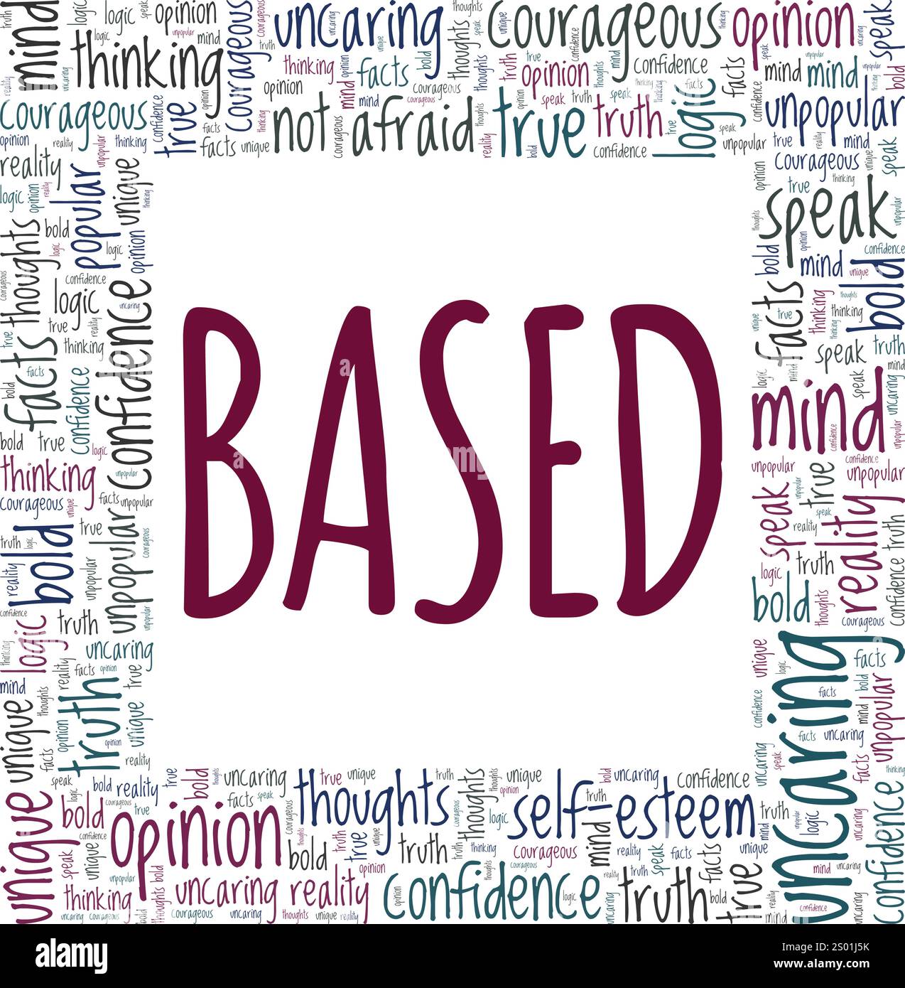 Based word cloud conceptual design isolated on white background Stock ...