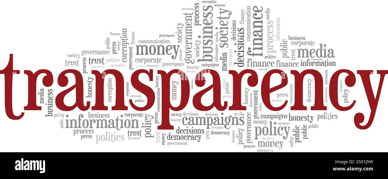 Transparency word cloud conceptual design isolated on white background ...