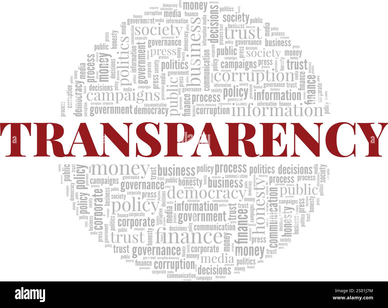 Transparency word cloud conceptual design isolated on white background ...