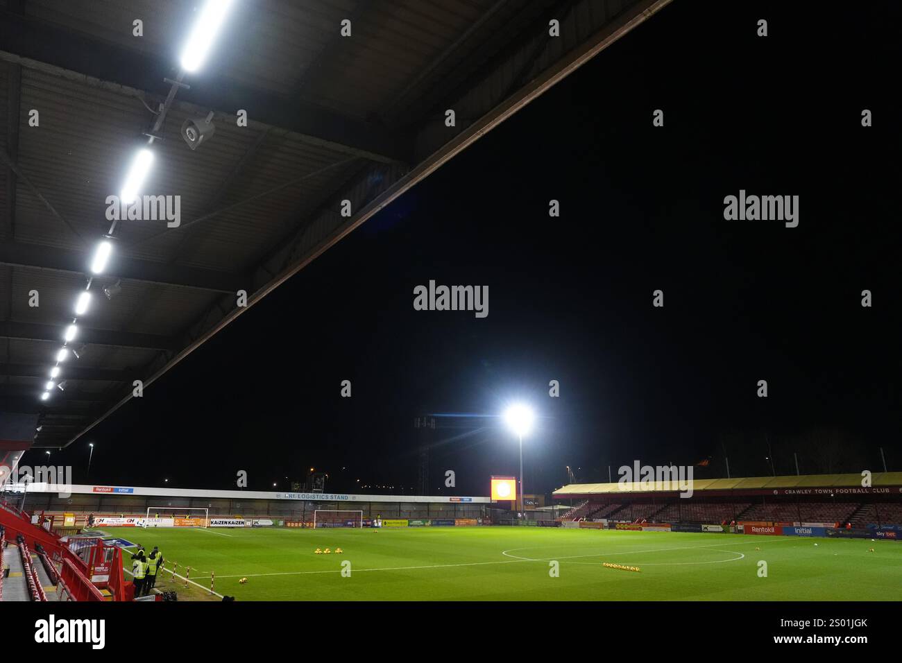 A general view of Broadfield Stadium before the Sky Bet League One ...