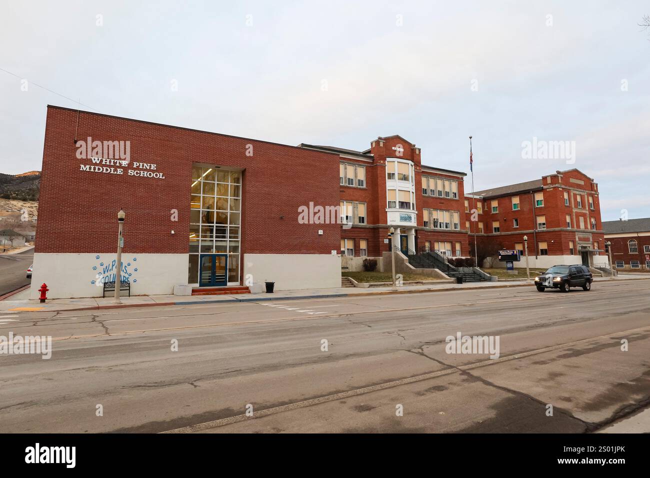 White Pine Middle School is shown in Ely, Nevada, Friday, Dec. 13, 2024 ...