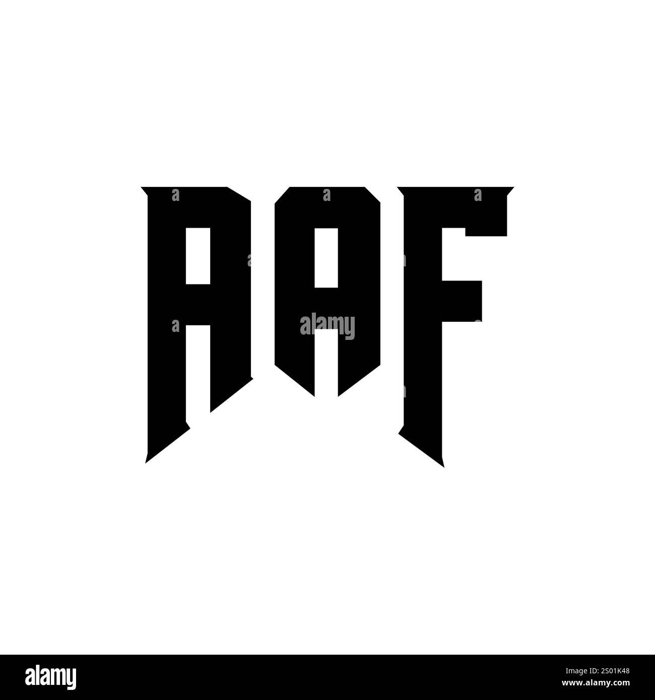 AAF letter logo design for technology company. AAF logo design black ...