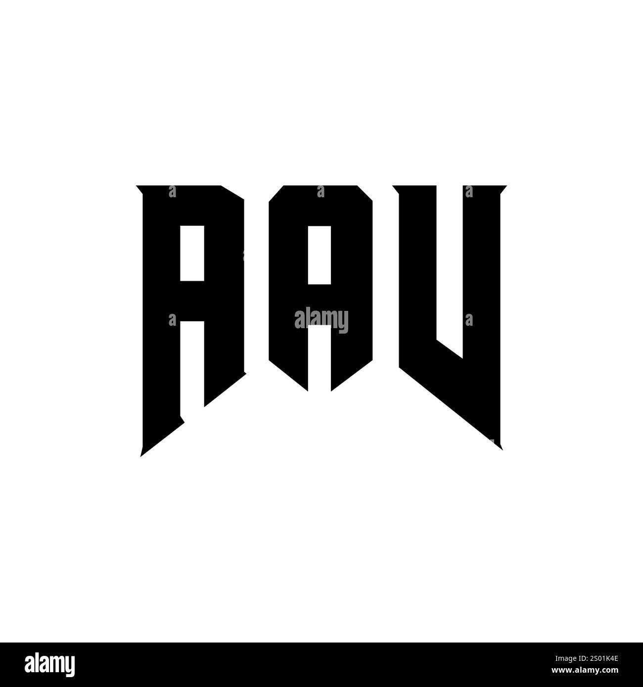 AAV letter logo design for technology company. AAV logo design black ...