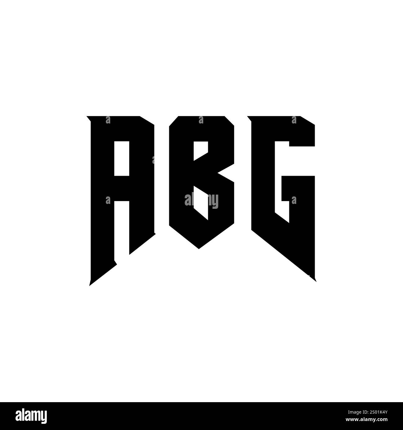 ABG letter logo design for technology company. ABG logo design black ...