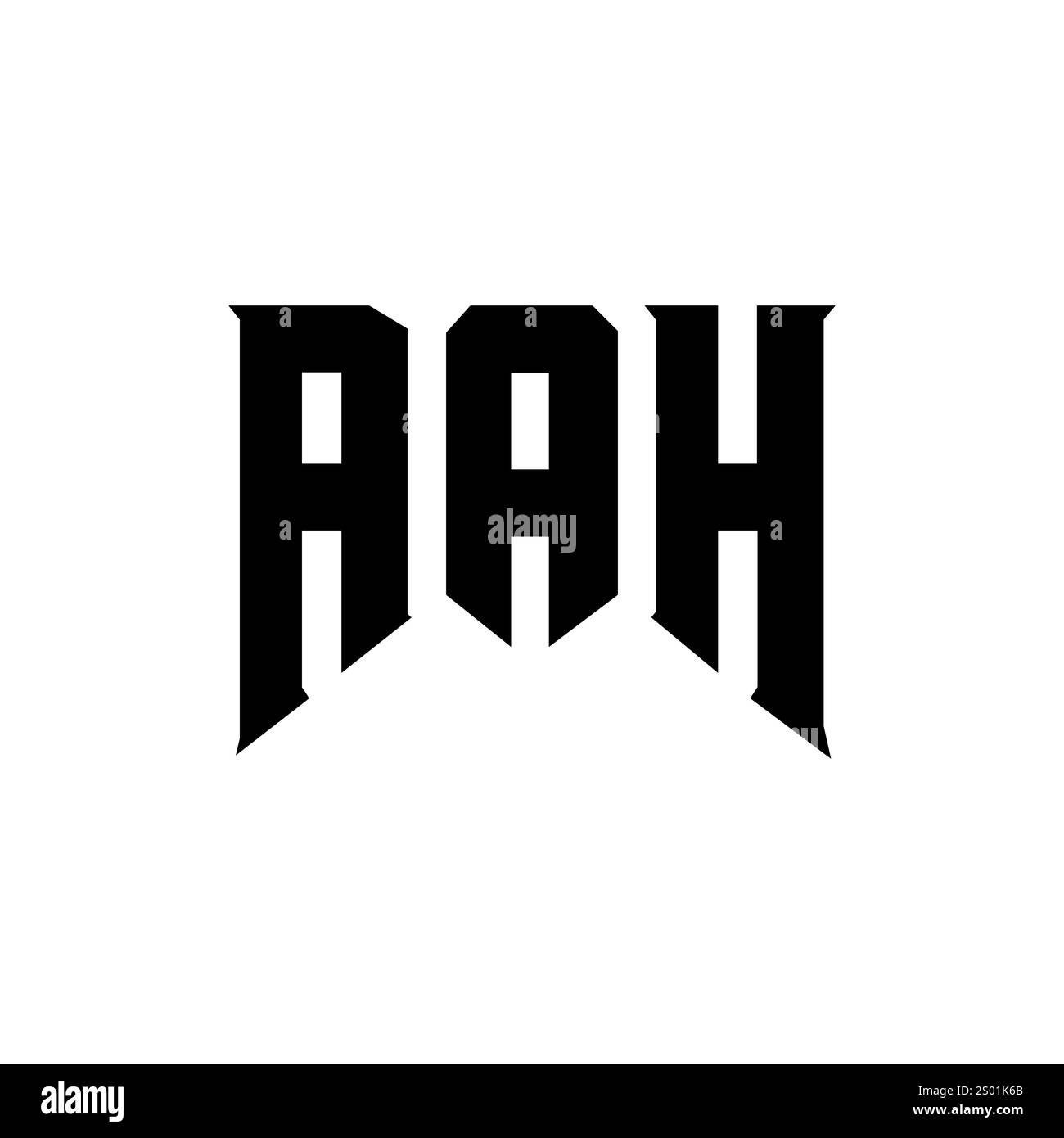 AAH letter logo design for technology company. AAH logo design black ...