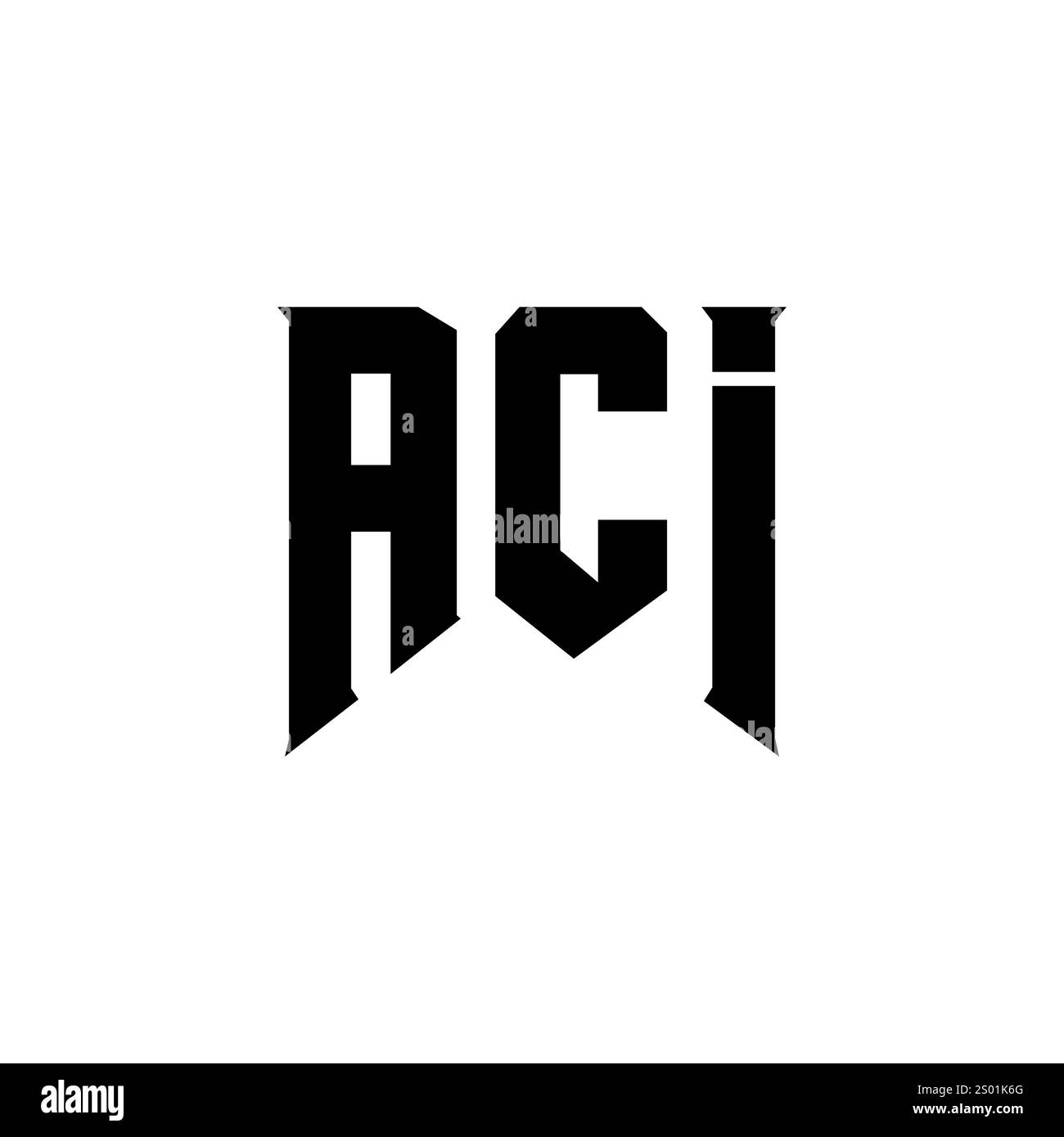 ACI letter logo design for technology company. ACI logo design black ...