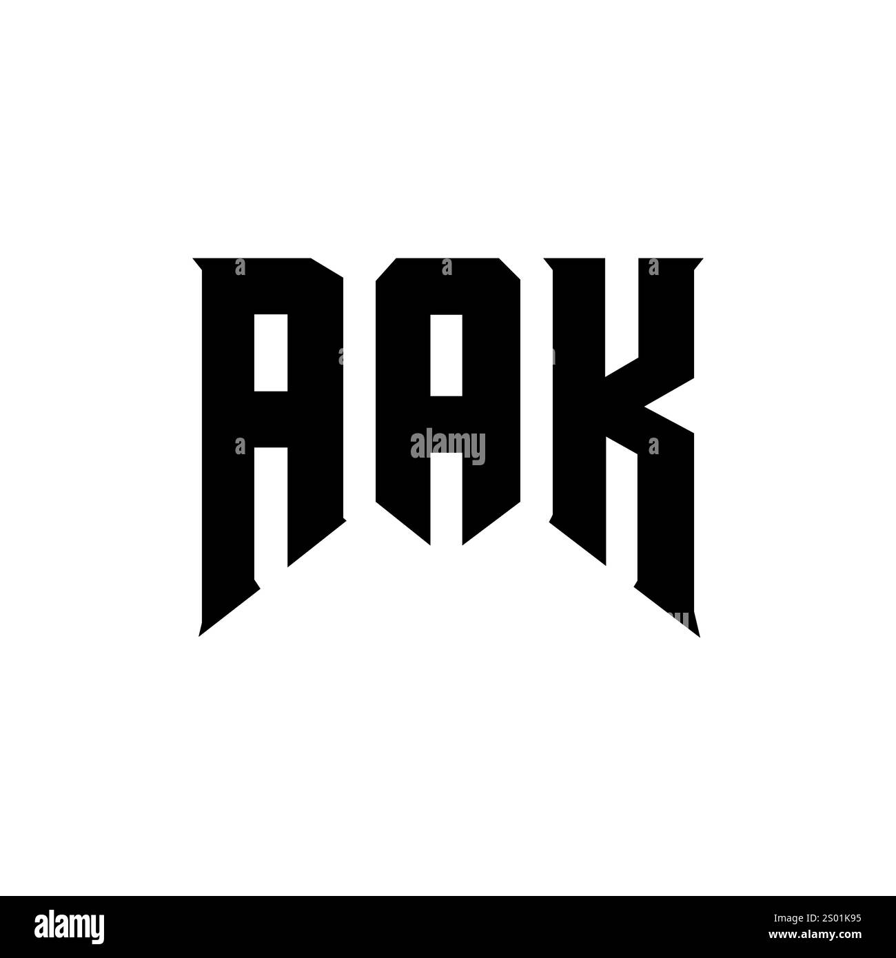 AAK letter logo design for technology company. AAK logo design black ...